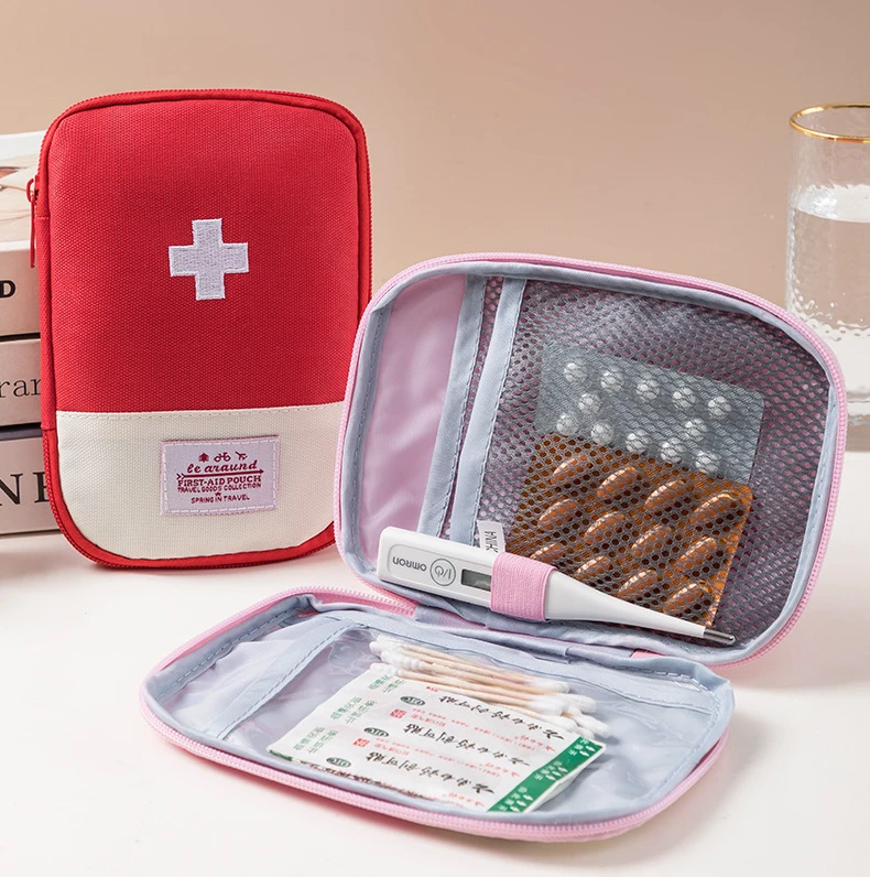 Trousse de secours,Trousse de premiers soins médicale portable,sac de rangement de médicaments ...