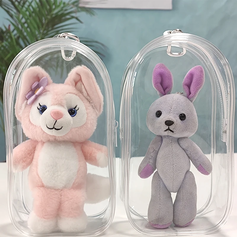 Clear-Outdoor-Bag-For-18cm-Cartoon-Plush-Dolls-AC-Toys-Transparent-Mini ...