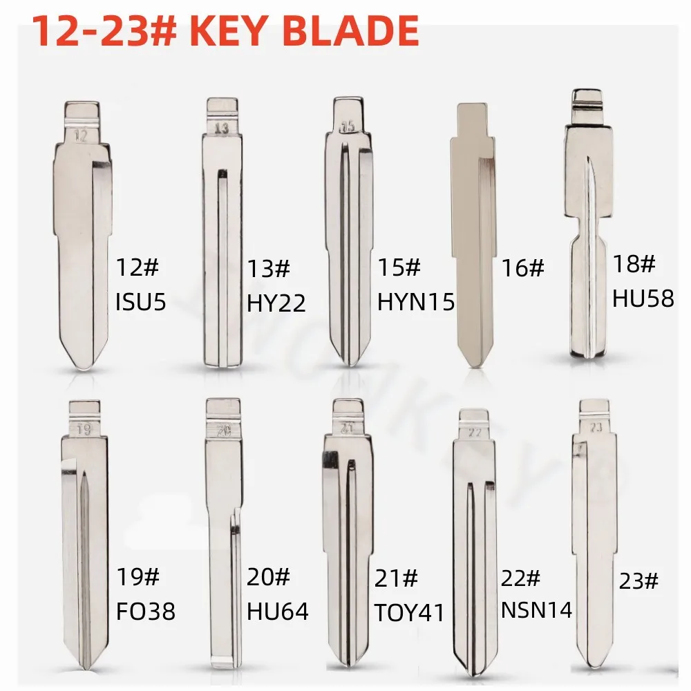 10pcs-ISU5-HY22-HYN15-16-18-HU58-FO38-HU64-Car-key-Blank-Remote-KD-Key ...