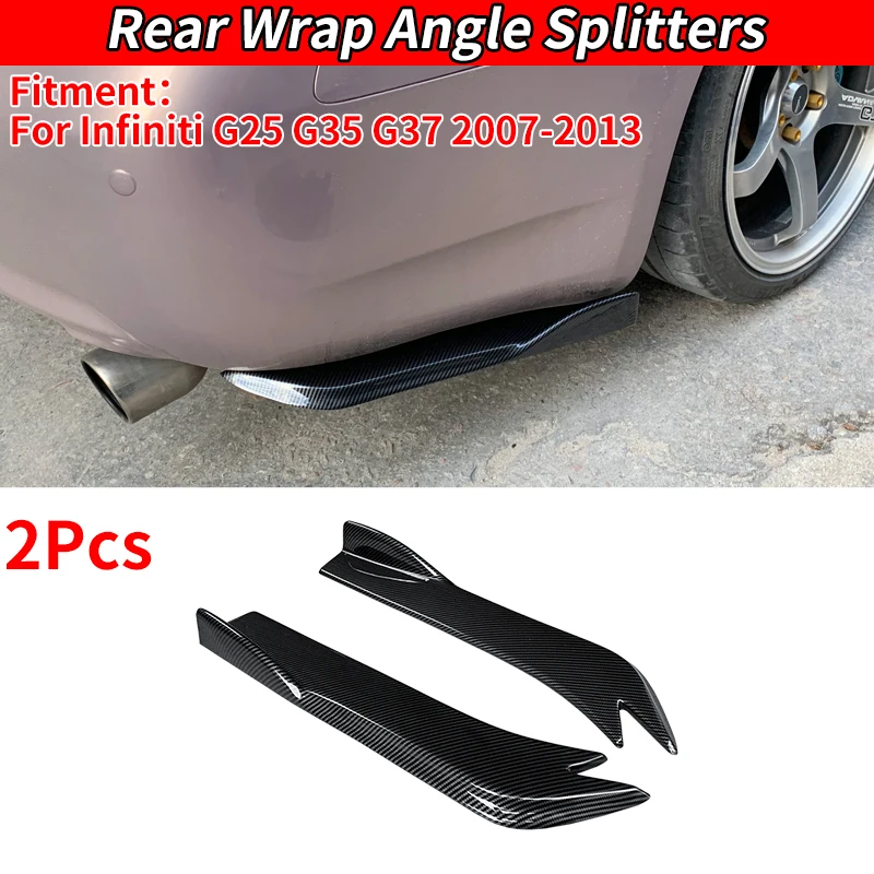 For Infiniti G25 G35 G37 2007 2013 Car Rear Bumper Splitters Aprons ...