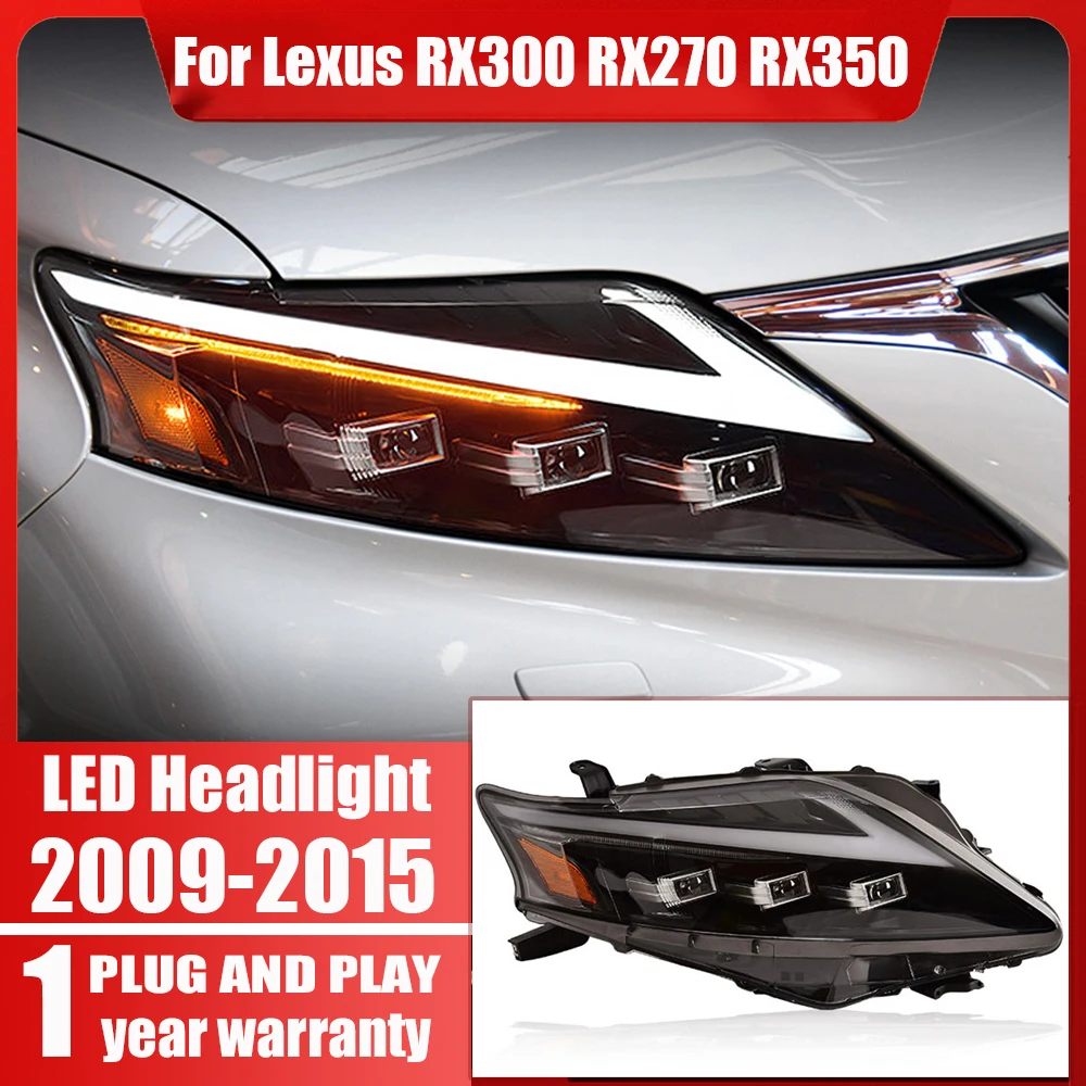 2PC-Car-Lights-for-Lexus-RX-RX300-LED-Headlight-2009-2015-RX200T-RX270 ...