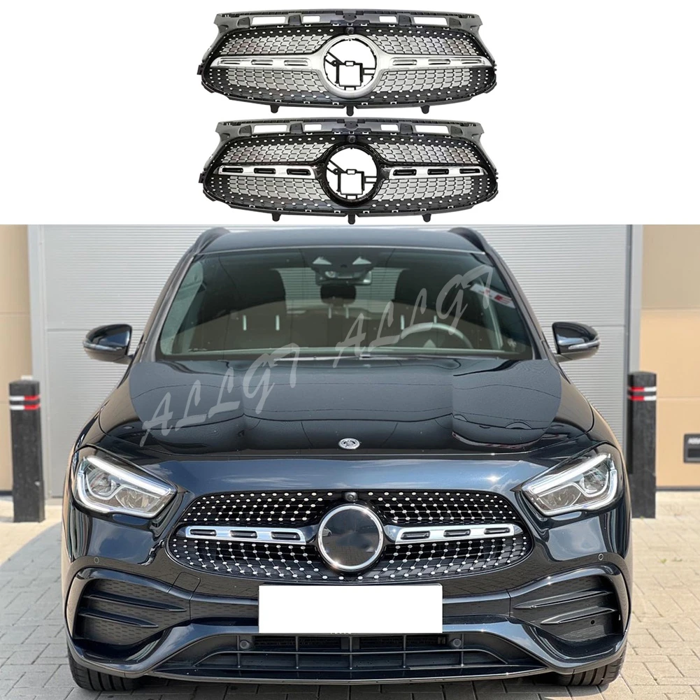 Front-Racing-Billet-Bumper-Grille-Upper-Facelift-Grill-For-Mercedes ...