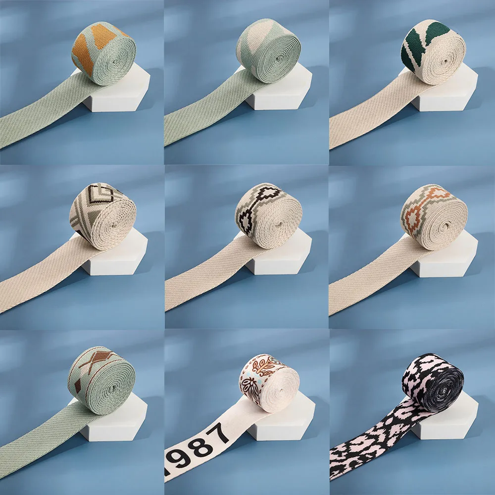 1-2-5Yards38mm-Printed-Webbing-Multicolor-Pattern-DIY-Textile-Clothing ...