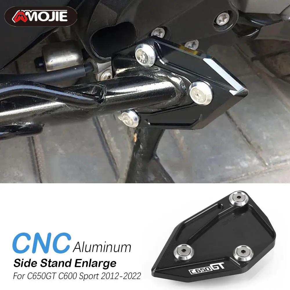 C650 GT Motorcycle Kickstand Side Stand Enlarger Plate Pad For BMW ...