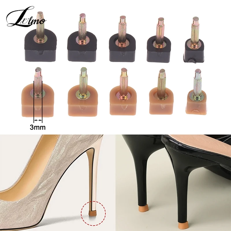 10Pcs Heel Repair Tips Pins Shoes Tips Taps Dowel Lifts Replacements ...