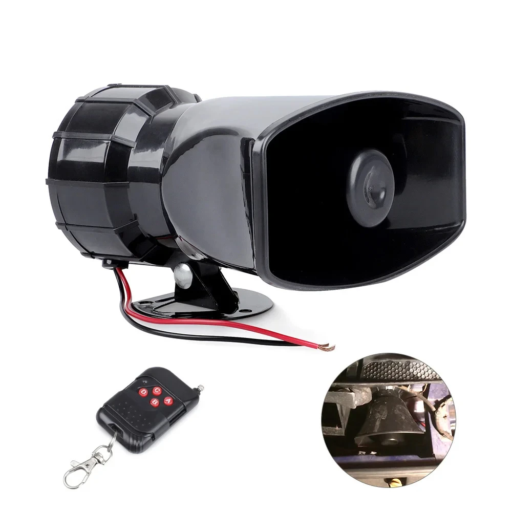 Wireless-Electronic-Siren-Air-Raid-Siren-12V-Sounds-Speaker-Car-Warning ...