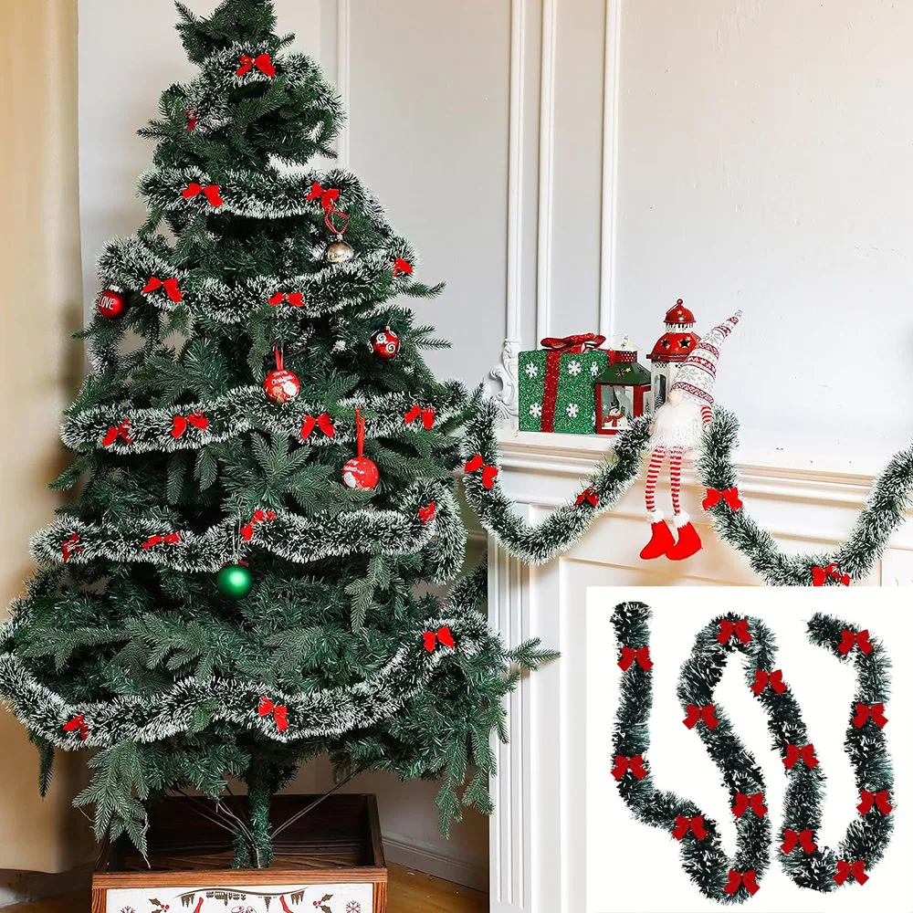 2M-Christmas-Ribbons-Decoration-Xmas-Tree-Hanging-Pendent-Ribbons ...