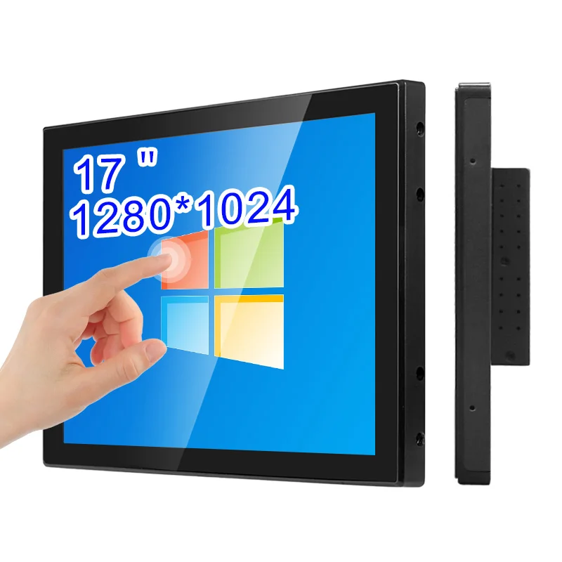 17-Inch-Flat-True-Capacitive-Touch-Screen-Monitor-Waterproof-Wall-Mount ...