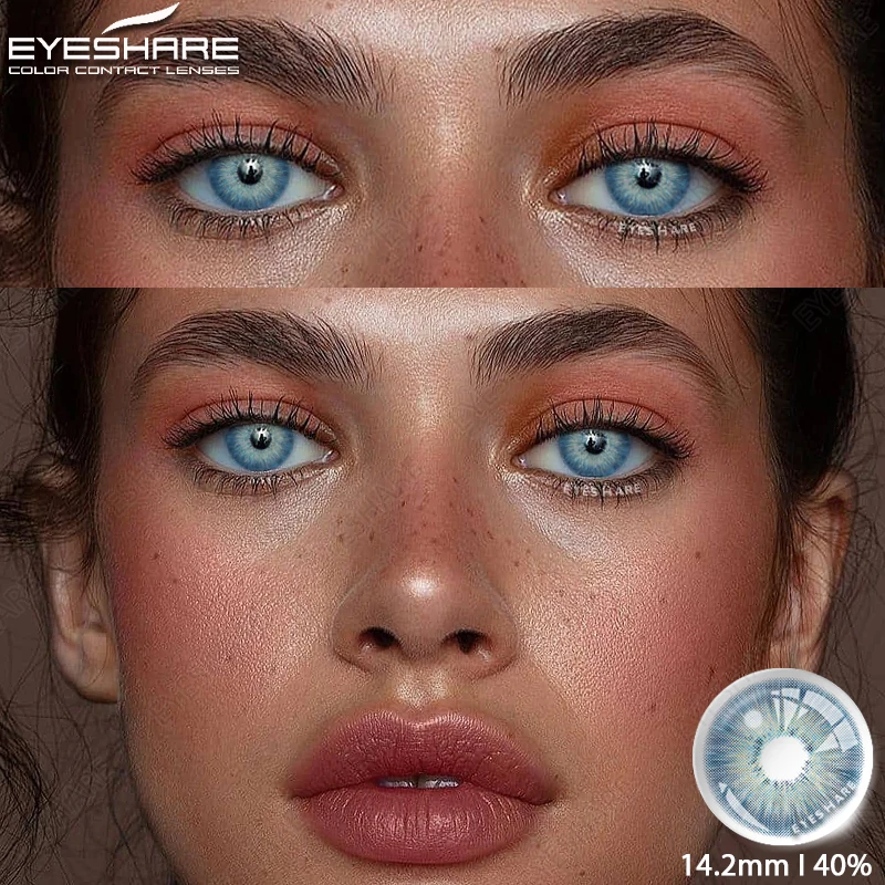 Light Blue Contacts On Dark Brown Eyes