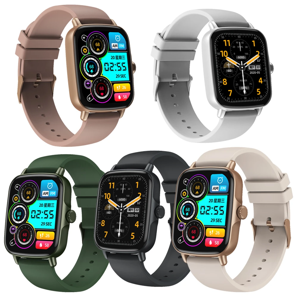 AW18 Smartwatch 1.69 Inch Bluetooth Call Sport Music Sleep Heart Rate ...