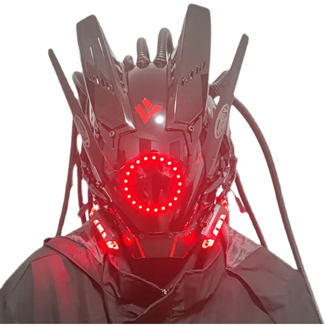 Game Cyberpunk Pipe Dreadlocks Mask Cosplay Costume - AllCosplay.com