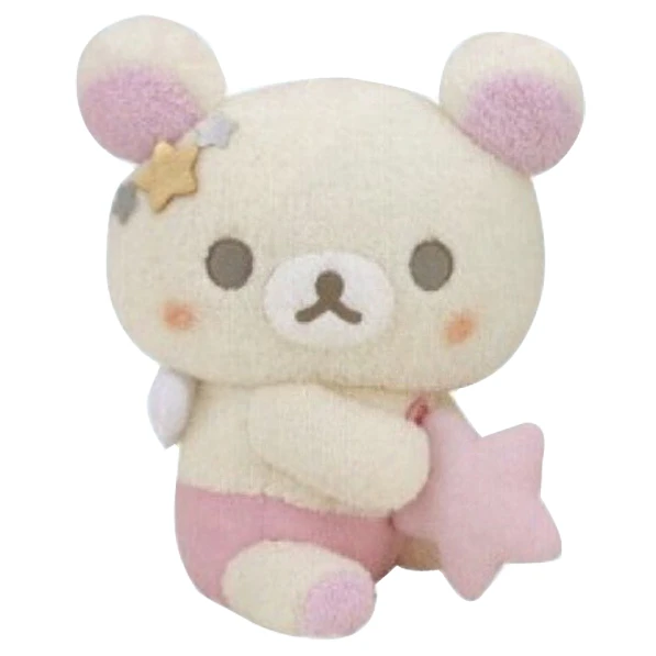 New Cute Rilakkuma Pink Angel Korilakkuma Bear With Star Big Plush ...