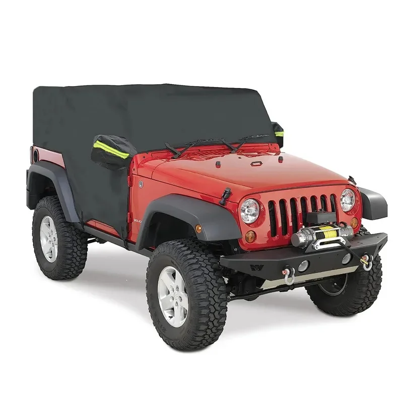 Half-Car-Cover-For-JEEP-Wrangler-TJ-2-Door-4-Door-Waterproof-Anti-UV ...