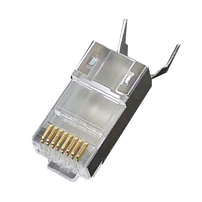 RJ45 Connector Cat7 8P8C Modular Ethernet Cable Header Plug For Network ...