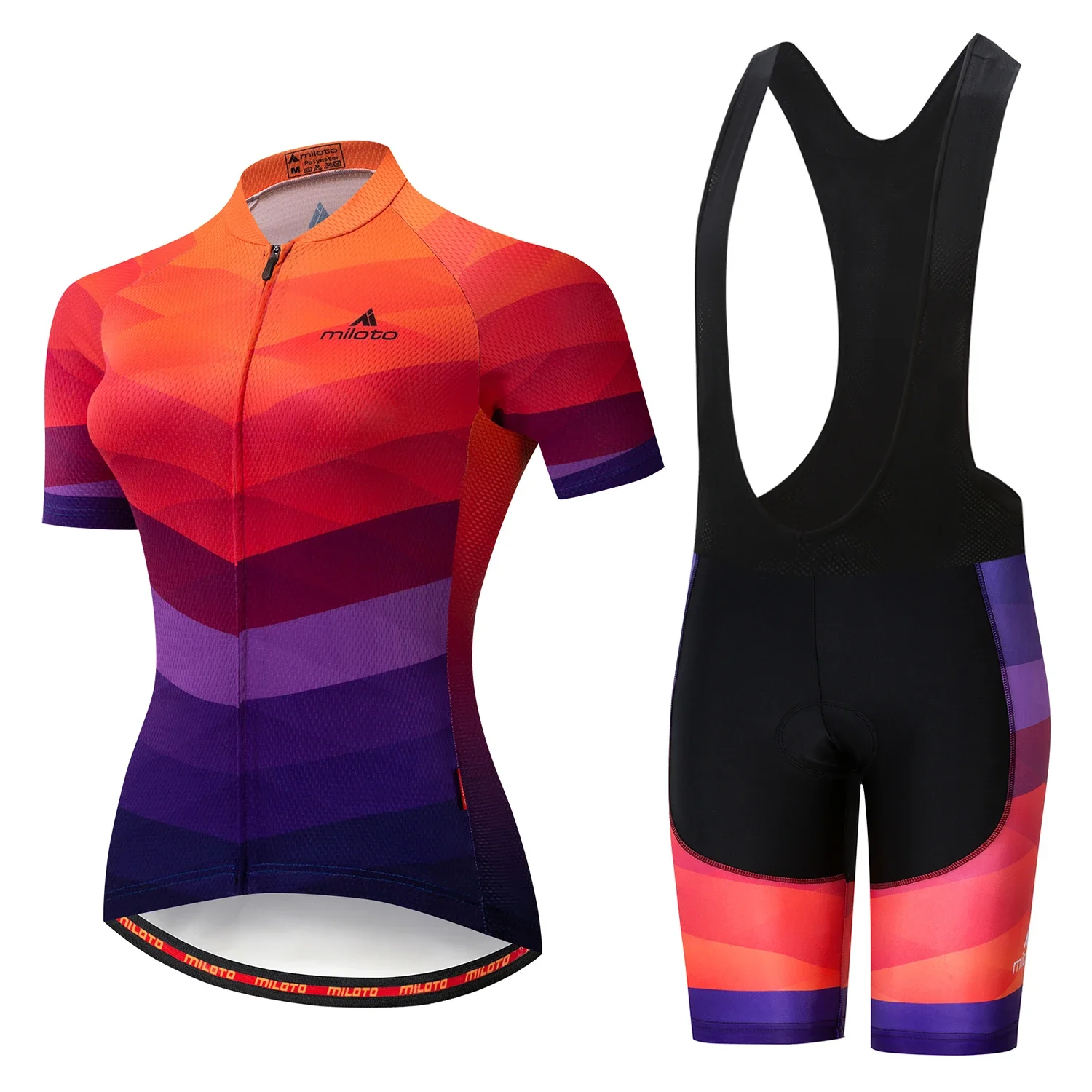 Conjunto de Terno de Ciclismo Feminino MILOTO para Mountain Bike e ...