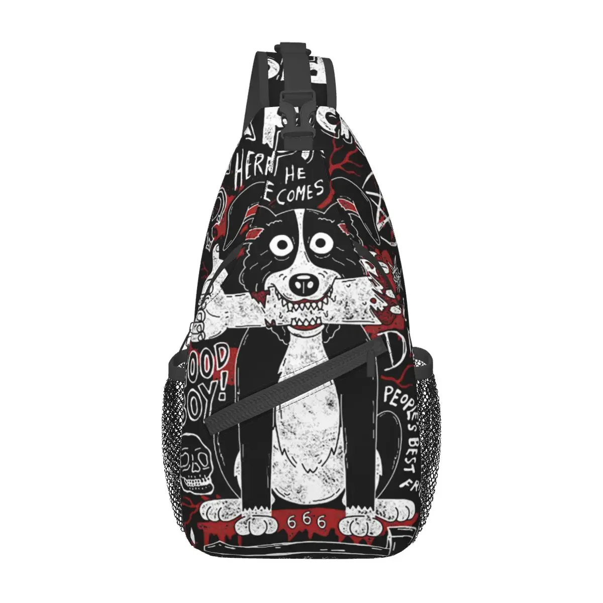 Mr-Pickles-Tv-Crossbody-Sling-Bag-Small-Chest-Bag-Adult-Dog-Evil-Satan ...