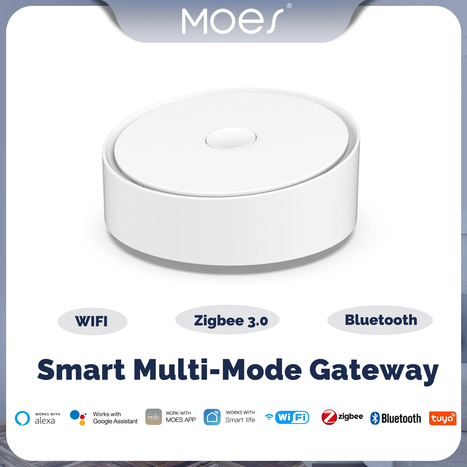 MOES-Multi-mode-Smart-Gateway-ZigBee-WiFi-Bluetooth-Mesh-Hub-Work-with ...