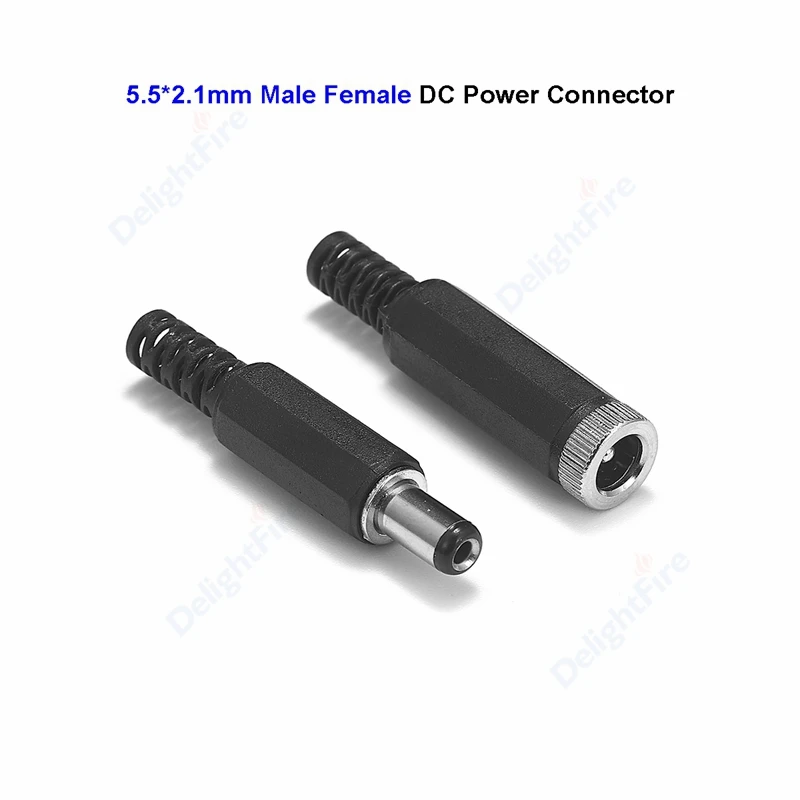 1/3pcs DC Power Plug 12V Jack Plug Adapter Socket 5.5mm 2.1mm Female ...