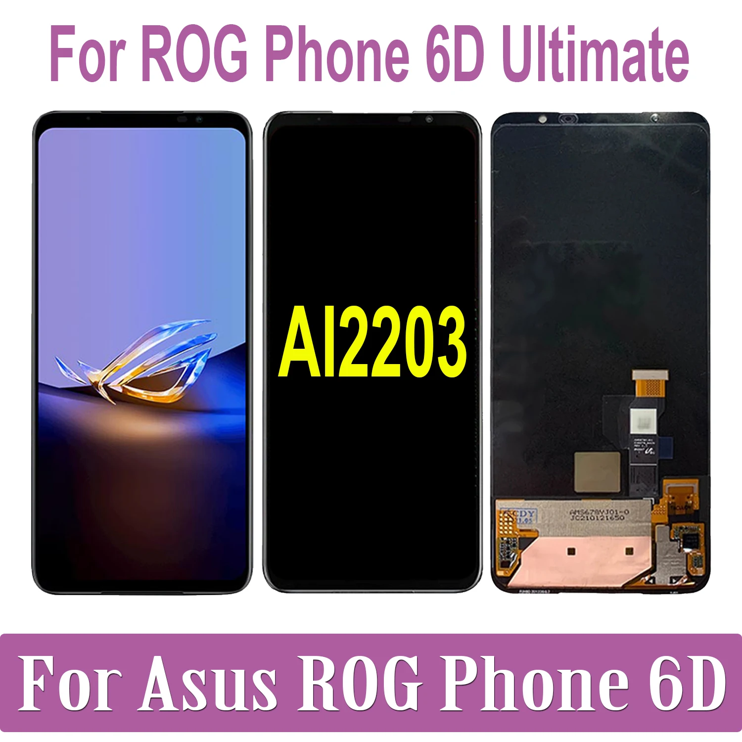 Original-AMOLED-6-78-For-Asus-ROG-Phone-6D-Ultimate-AI2203-LCD-Display ...