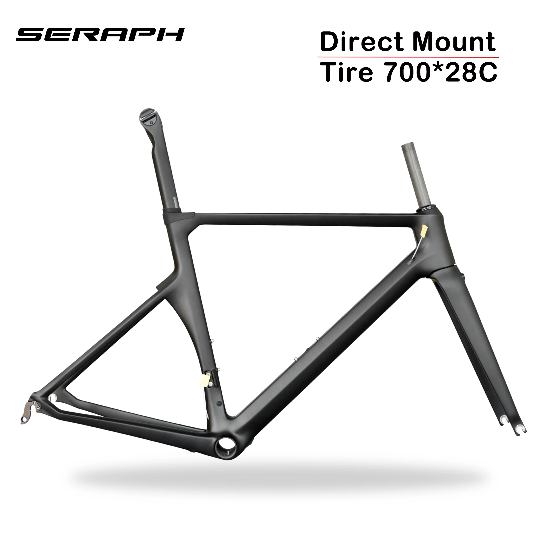 Double-Bolt-Direct-Mount-Rim-Brake-Aero-Road-Bike-Frame-TT-X8-Black ...
