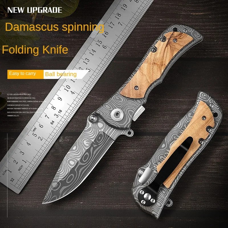 Port-til-Folding-Pocket-Knife-Damasco-Padr-o-Sharp-e-ferramenta-de ...