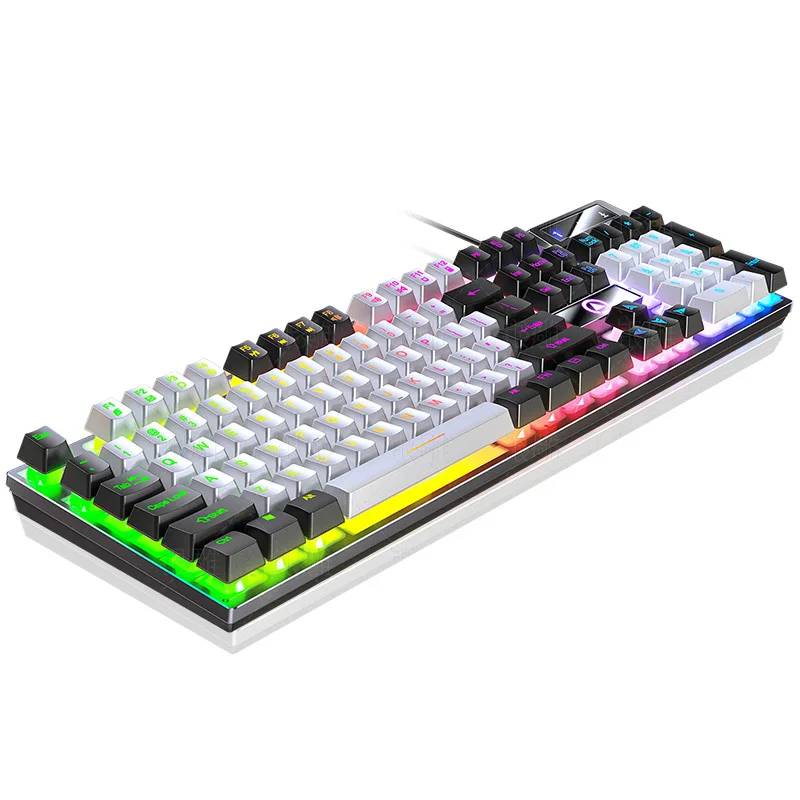 K500-Wired-Mechanical-Keyboard-Colored-Luminous-Backlight-Desktop-Game ...