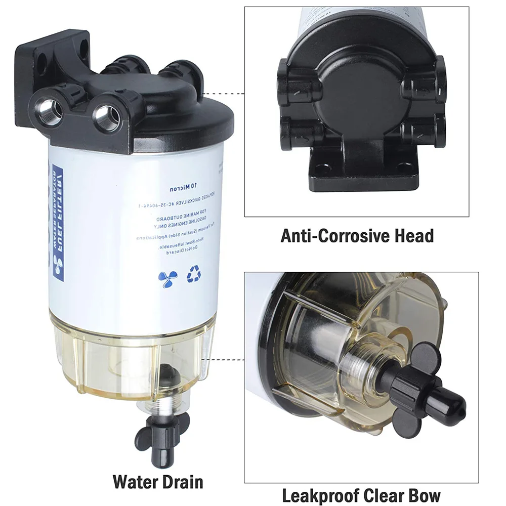 S3213 Fuel Filter Water Separator Assembly Outboard For Yamaha Mercury ...