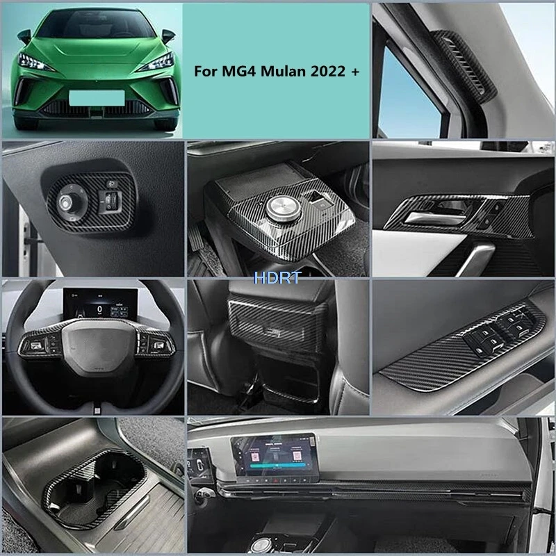Car-Styling-Carbon-Fibre-Interior-For-MG4-Mulan-2022-Window-Lift-Switch ...