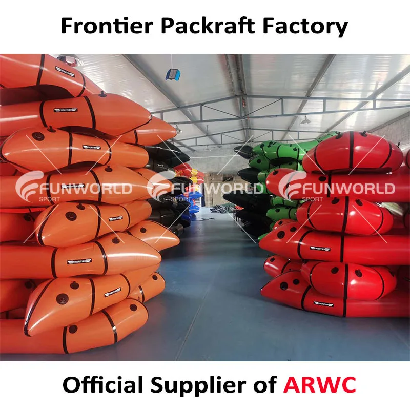 FUNWORLD Salable Water Inflatable Packraft Fun Boat Pack Raft TPU Self ...