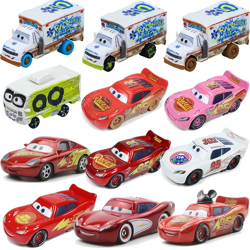 New Disney Pixar Cars 2 3 Lightning Mcqueen Pink Japan Dr Damage Arvy ...