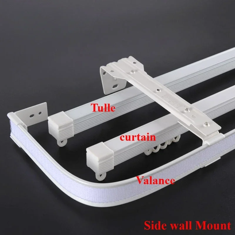 Curtain Rail Hard Wave Best Quality Curtain with Valance Pelmet Hook ...