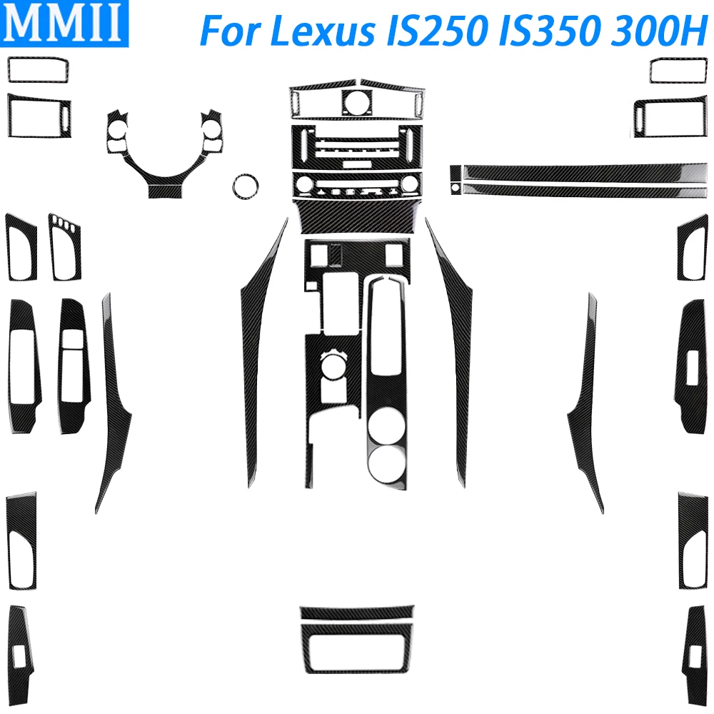 For-Lexus-IS250-IS350-300H-2013-2019-Carbon-Fiber-Gear-Shift-Air-Outlet ...