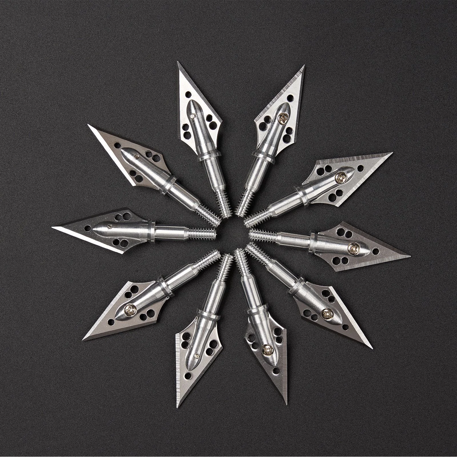 6-12-24pcs-Arrow-Tips-Broadhead-Stainless-Steel-Aiming-Arrow-Tips ...
