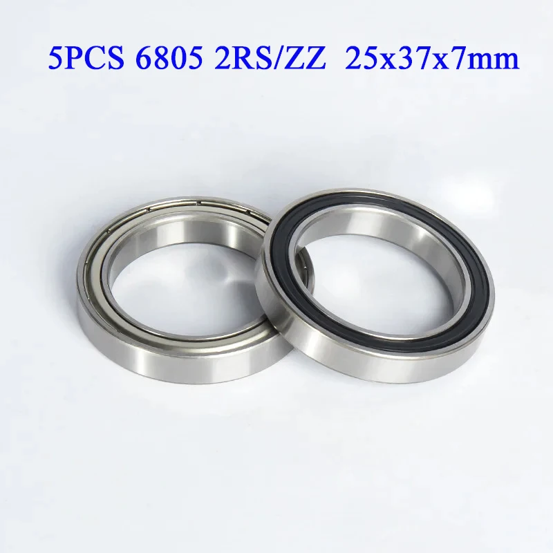 5PCS-6805-Bearing-6805-2RS-6805RS-6805zz-6805-2RS-RS-ABEC-5-25x37x7mm ...