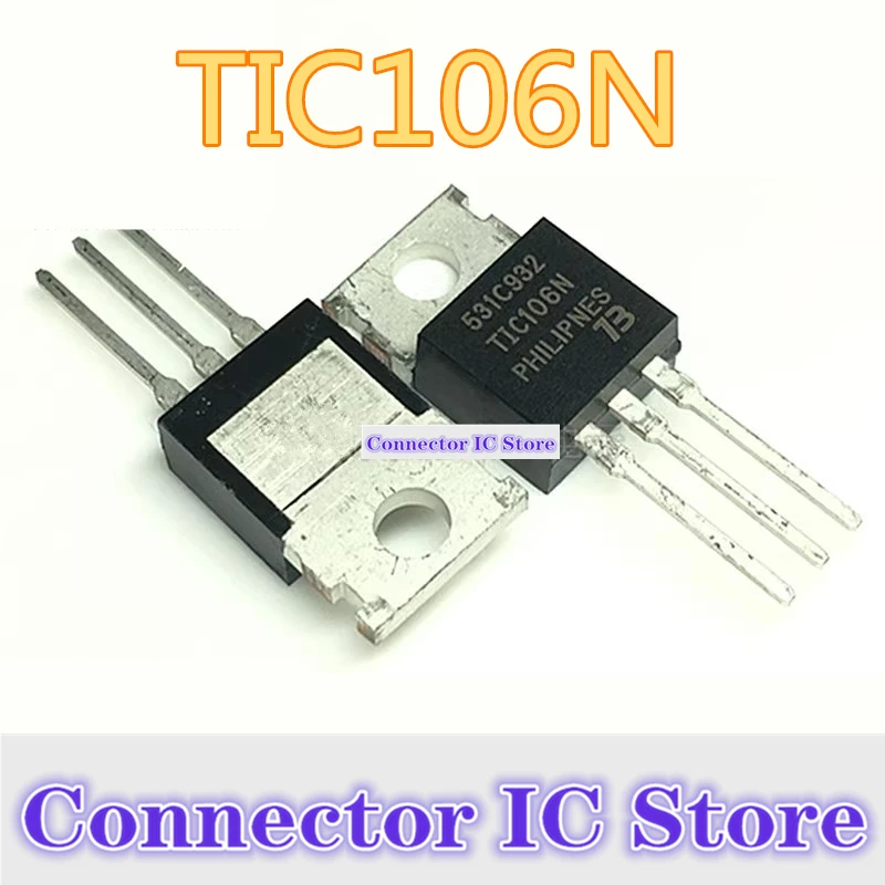 5PCS-New-original-TIC106N-TIC106-packaged-inline-TO-220-field-effect ...