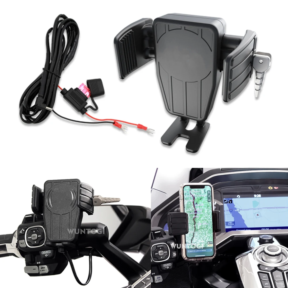 2018-2021-Motorcycle-Mobile-Phone-Holder-Wireless-Charging-Navigation ...