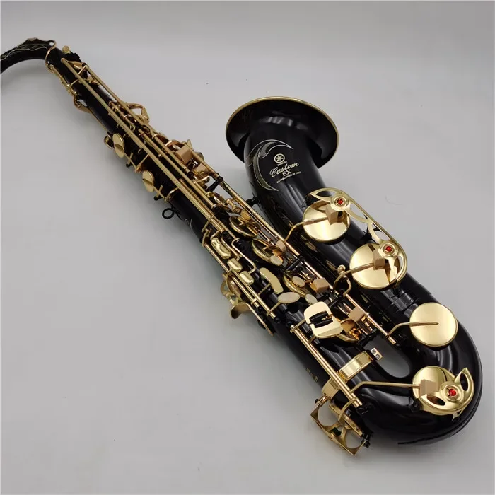 Saxof-n-Bb-Tenor-instrumento-Musical-profesional-de-lat-n-amarillo-laca ...