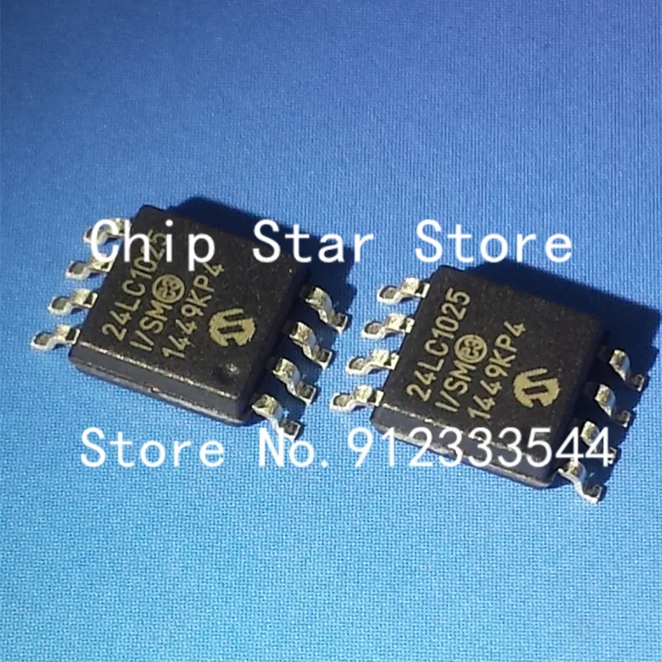 1PCS/Lot 24LC1025-I/SM 24LC1025 SOIJ8 EEPROM 1 Mbit 128K x 8bit Serial I2C (2-Wire) 100%New And ...