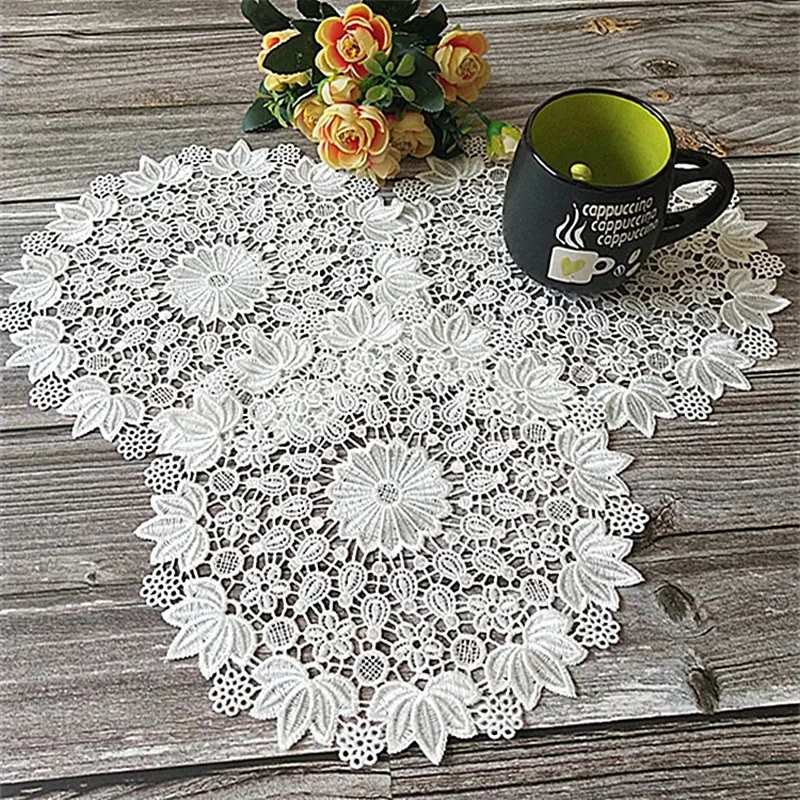Napperon-de-Table-D-licat-Serviettes-Rondes-en-Polym-re-Napperons-en ...
