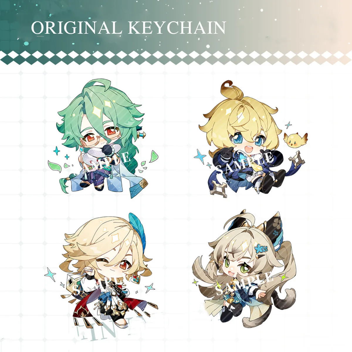 Game-Impact-Kaveh-Kirara-Mika-Baizhu-New-Cute-Keychain-Cartoon-Anime ...