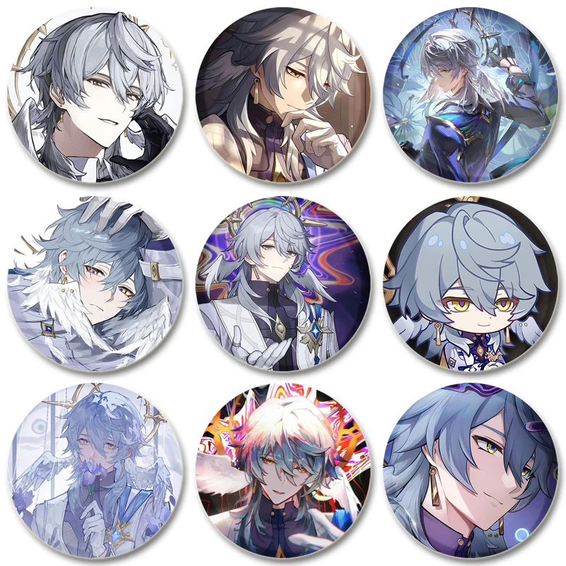 Sunday Game Honkai Star Rail Anime Character Pin Snap-in Button Pins ...
