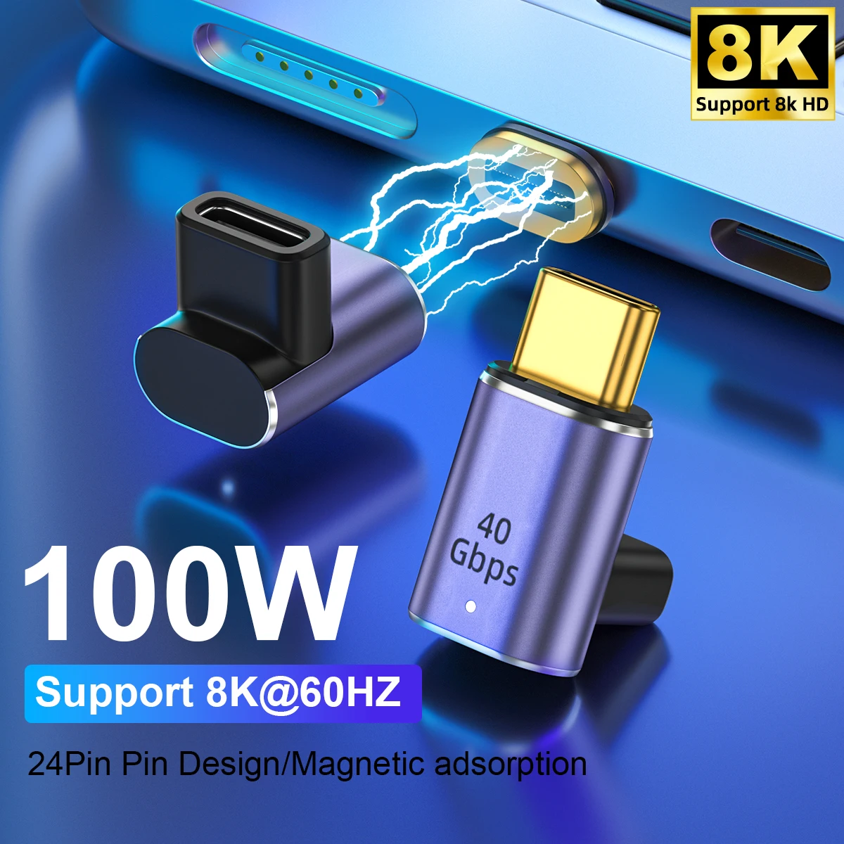 USB4-0-40Gbps-Magnetic-Adapter-USB-C-To-Type-C-100W-Fast-Charging ...