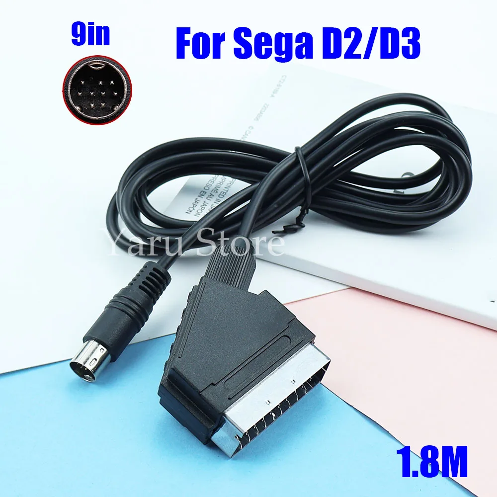 Cable Scart RGB de 1,8 m para Sega -Mega Drive 2 -Genesis 2 Megadrive 2 ...