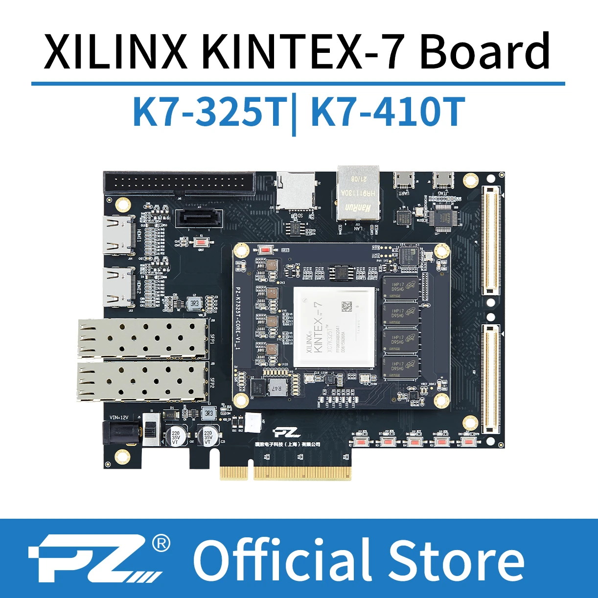 PUZHI 7K325T 7K420T Card: Xilinx Kintex 7 325T 410T FPGA Development Board XC7K325 XC7K410 PCIE ...