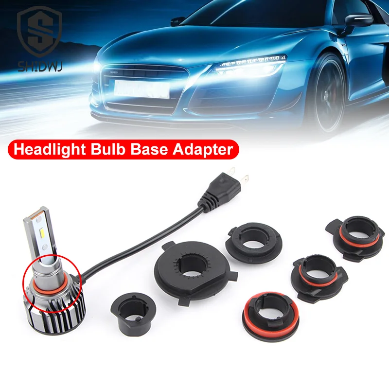 Car LED Headlight Bulb Base Adapter Socket Holder H1 H4 H7 H11 9005 ...