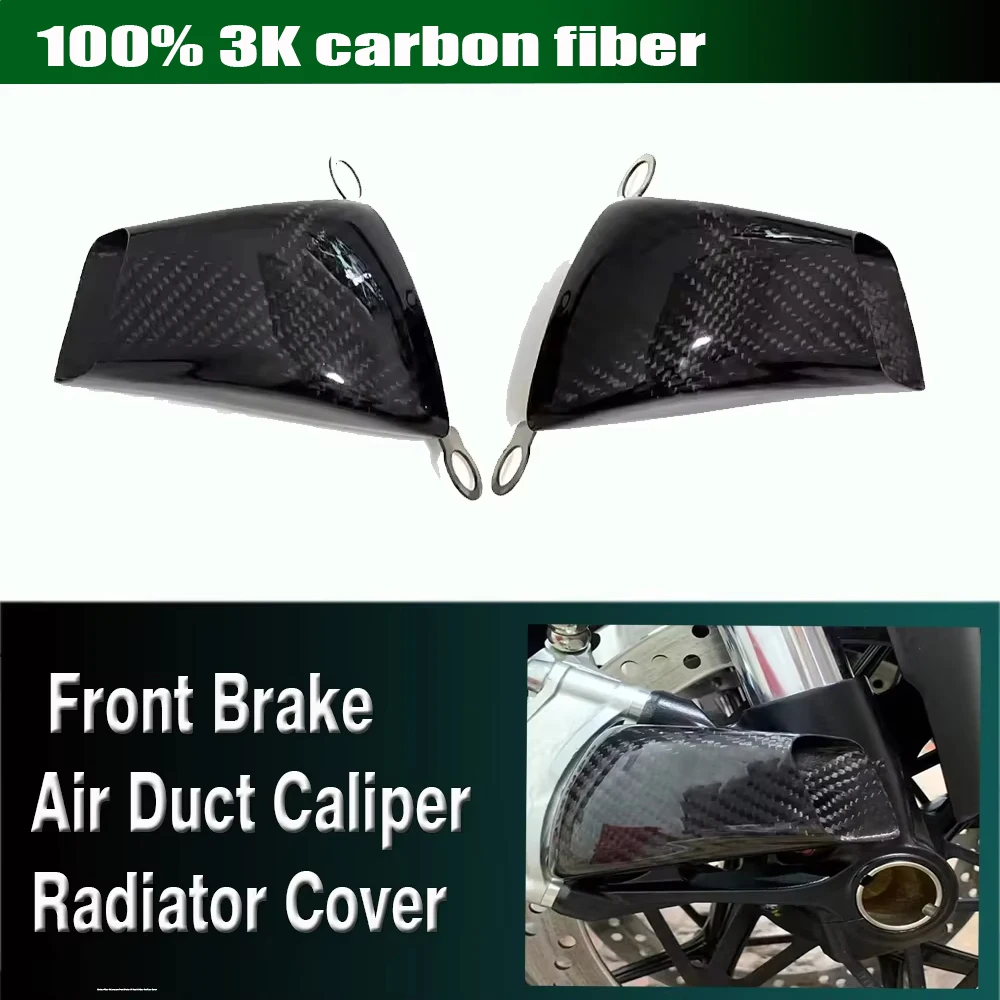 For YAMAHA YZF- R6 Carbon Fiber Caliper Radiator Cover Air Ducts Brake ...
