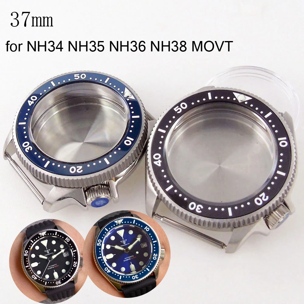 SKX013 20bar at 3.8 SKX Mod 37mm Steel Watch Case for NH34 NH35 NH36 ...