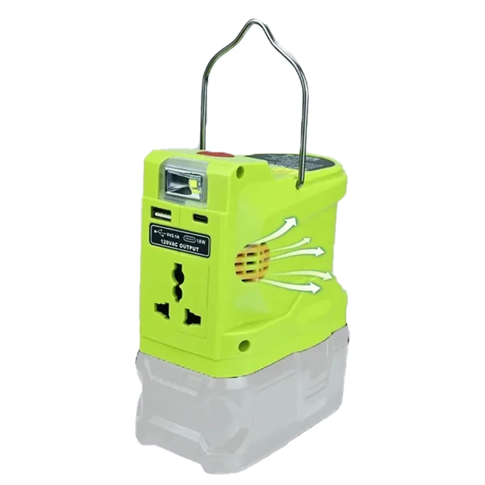 For Ryobi Battery Adapter 220V Converter with USB Port Lifting Hooks ...