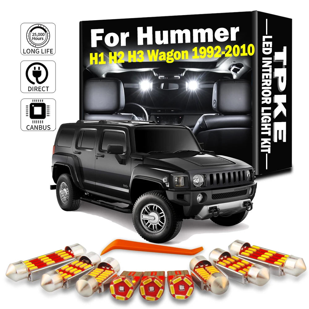 TPKE LED Interior Map Dome Light Kit For Hummer H1 H2 H3 1992 2002 2003 ...