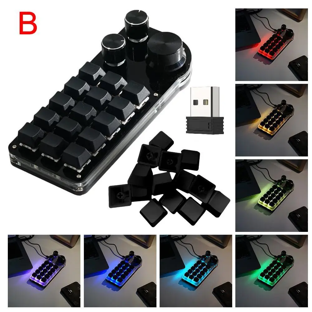 3-Mode-BT-2-4G-USB-Custom-Mini-Mechanical-Keyboard-Programming-Macro ...